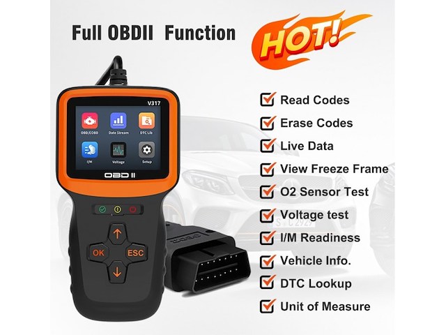 V317 Univerzalna OBD 2 OBD II EOBD Auto Dijagnostika