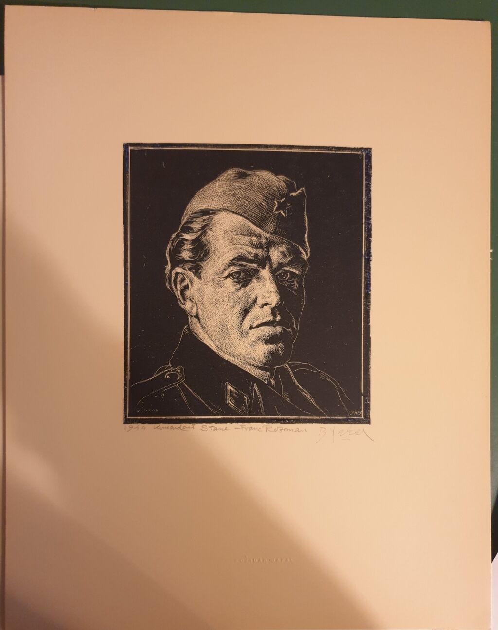 Franc Rozman - Stane . Grafika iz 1944.godine Umetnik i slikar BOŽIDAR