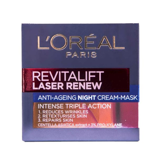 L'Oreal Paris Revitalift Laser Renew Noćna krema-maska protiv bora 50 ml