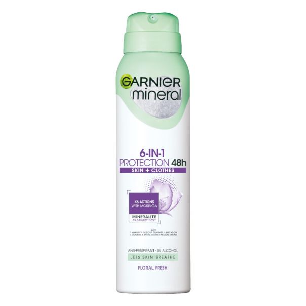 Garnier Mineral Deo Protection 6 Floral Fresh Sprej 150 ml