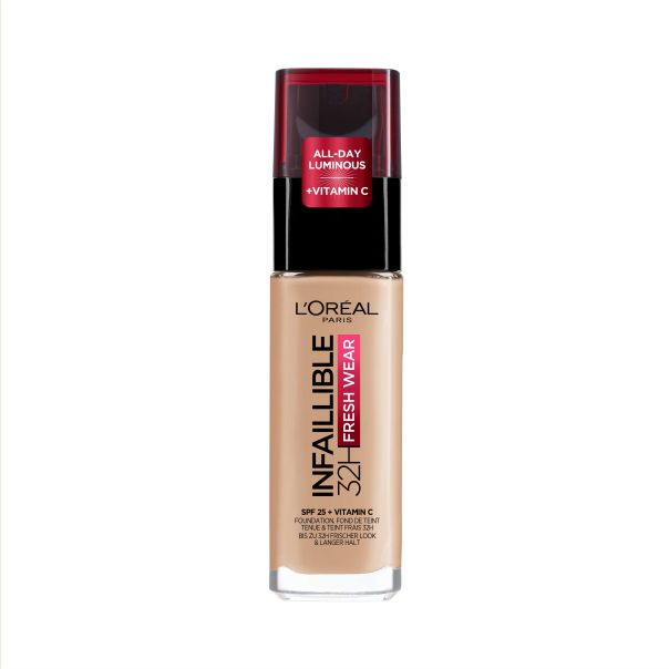 L'Oreal Paris Infaillible Tečni puder 125 Natural Rose