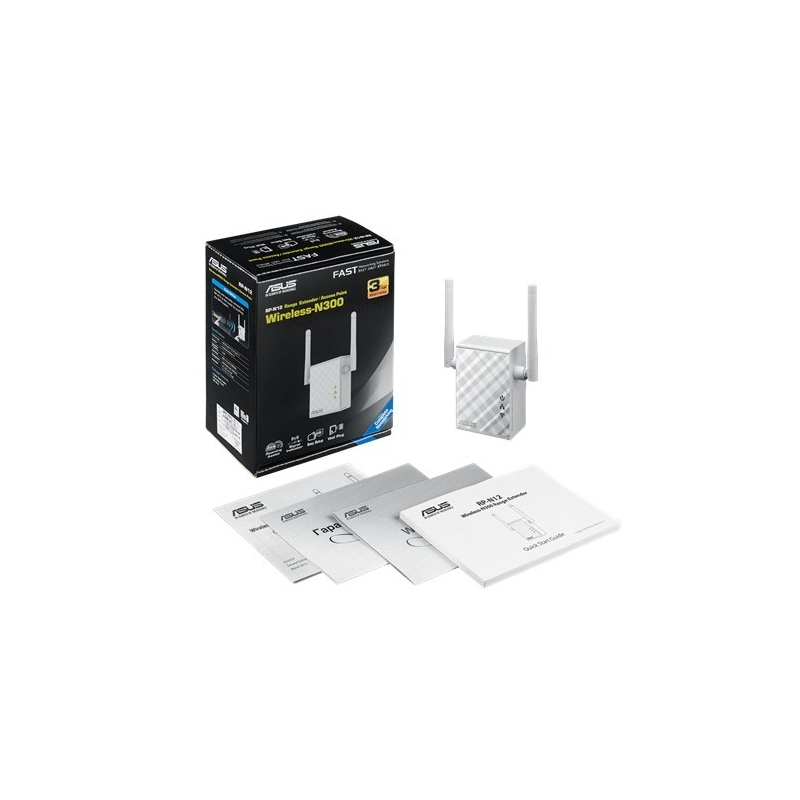 Ekstender dometa ASUS RP-N12 Wi-Fi/N300/300Mbps/2 externe antene