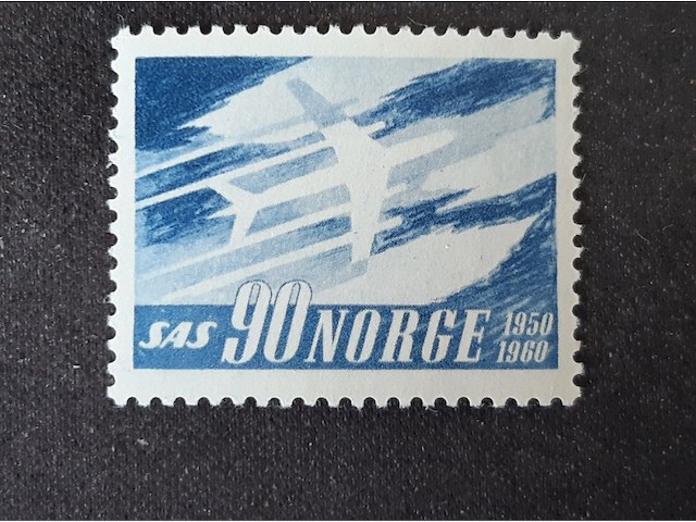 Marke 1865 Norveska avion cisto samac