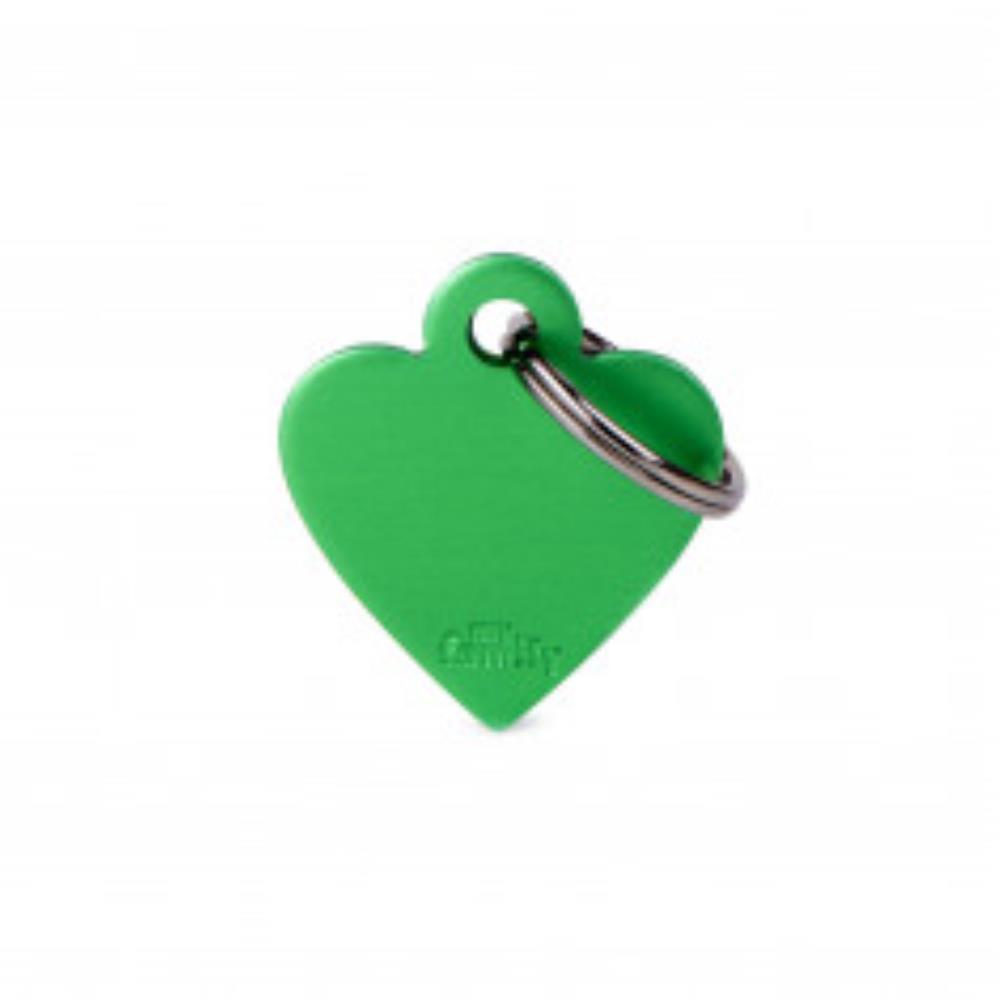 SMALL HEART ALUMINUM GREEN