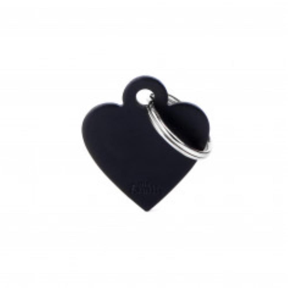 SMALL HEART ALUMINUM BLACK