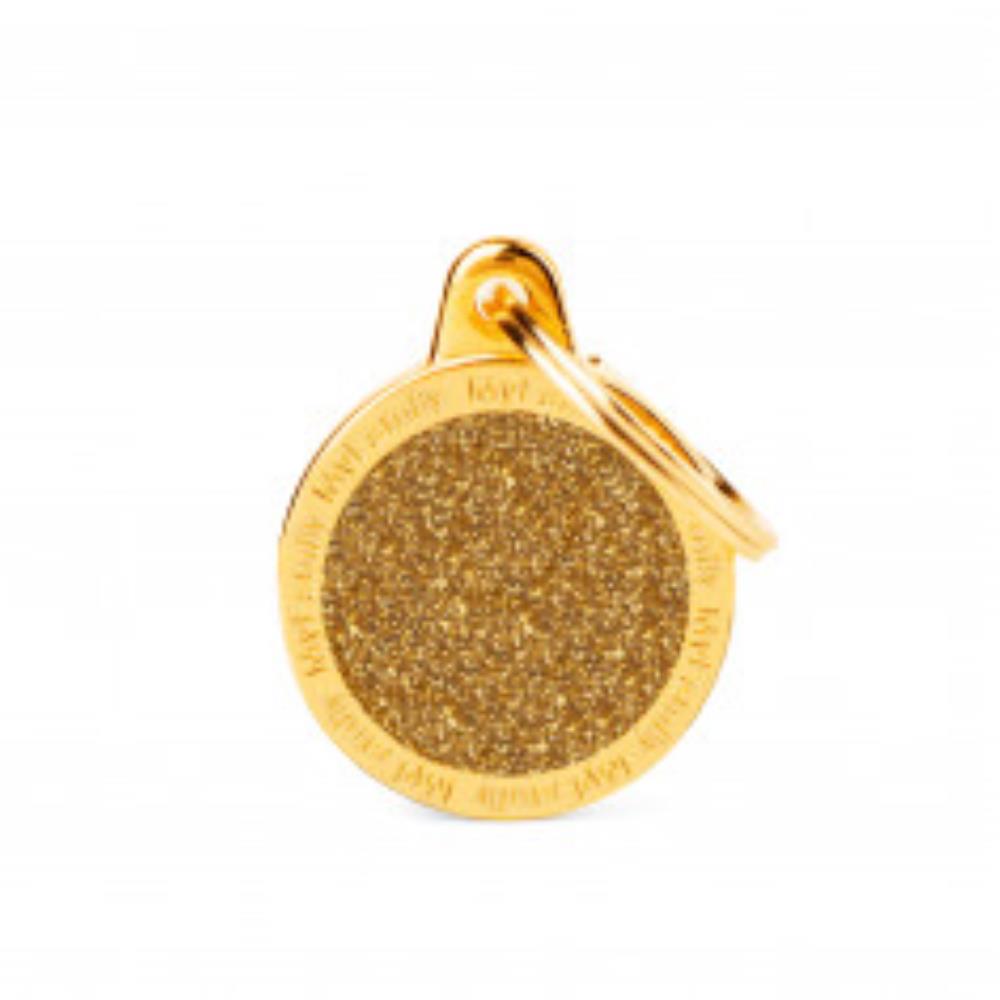 SMALL CIRCLE GLITTER GOLD