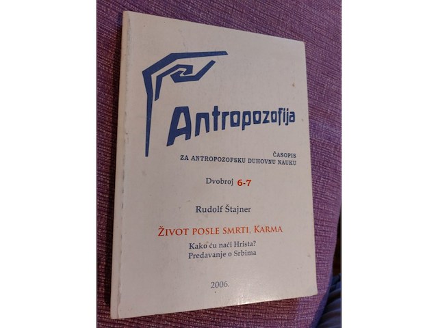 Antropozofija-časopis za antropozofsku duhovnu nauku 6-