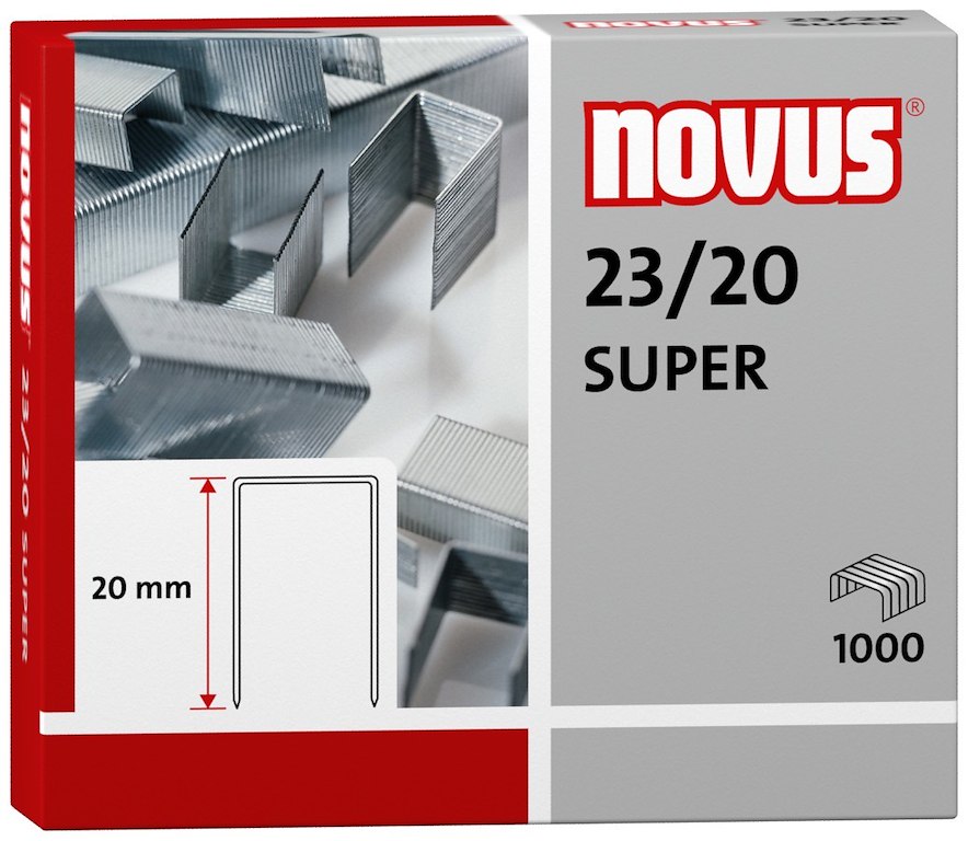 Klamerice Novus 23/20 super, 1/1000, 170 listova