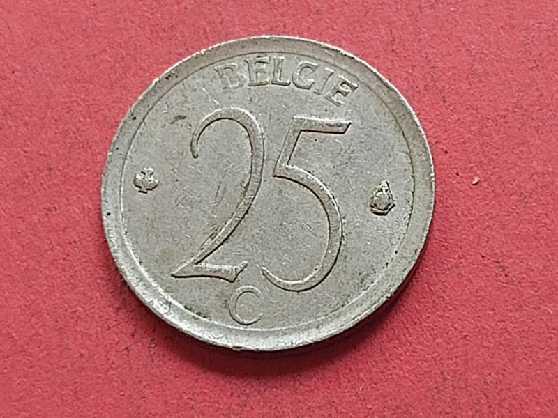 Belgija - 25 centimes 1966 god