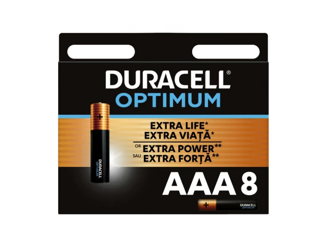 Duracell Optimum 8 baterija AAA