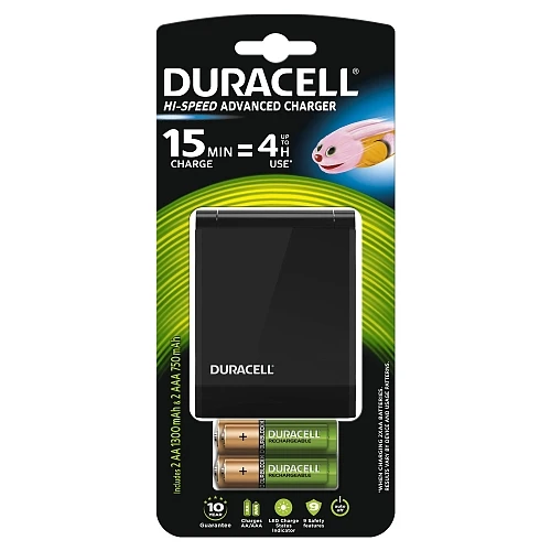 Duracell CEF27 punjač za baterije sa punjivim baterijama 2xAA i 2xAAA