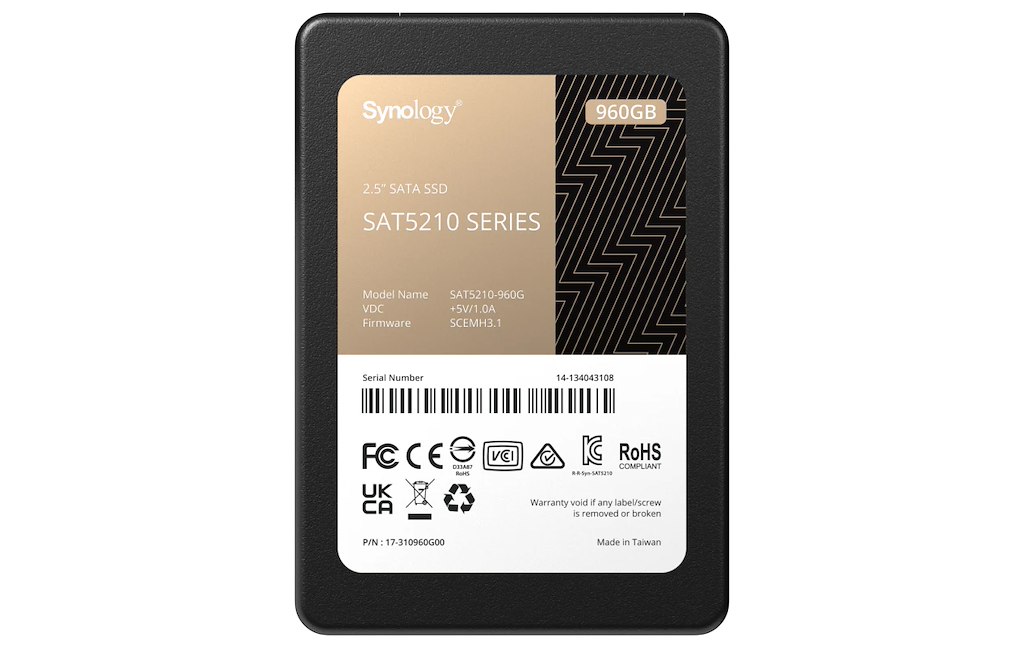 Synology 960GB 2.5" SATA III SAT5210-960G SSD disk