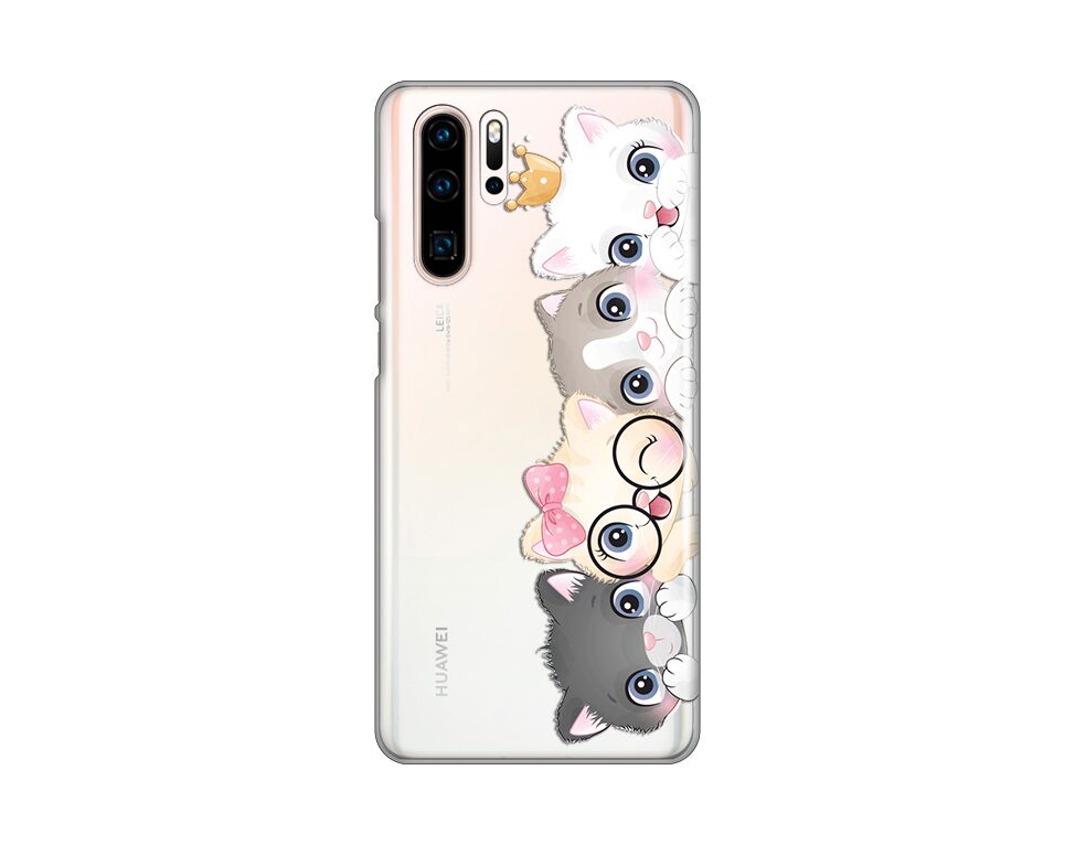 Silikonska futrola PRINT Skin - Huawei P30 Pro Cats