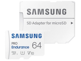 SAMSUNG PRO Endurance MicroSDXC 64GB U3 + SD Adapter MB-MJ64KA