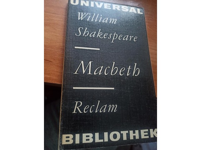 Šekspir Magbet- Nemački jezik