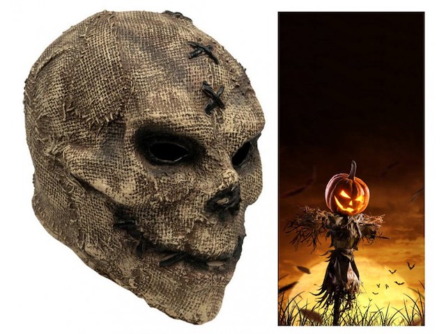 Maska Scarecrow Za Noc Vestica, Halloween, Maskenbal M1