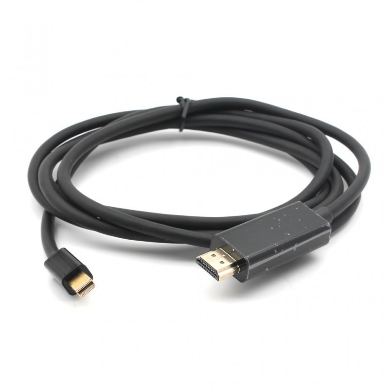 Kabal sa mini DP muški na HDMI muški JWD 1,8m - crna