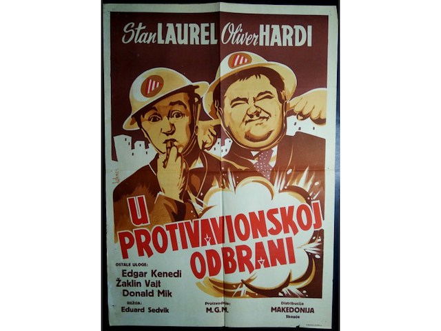 U PROTIVAVIONSKOJ ODBRANI (1940) Lehner PLAKAT