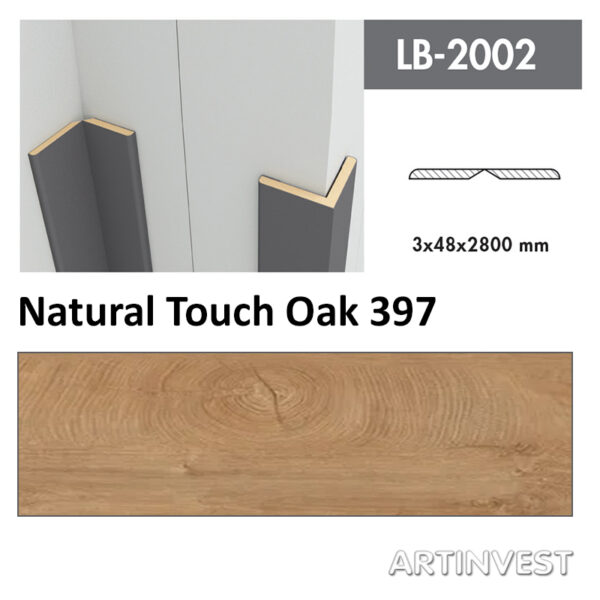 Profil Zidni MDF LB-2002 Natural Touch Oak (397) 2800x48x3mm