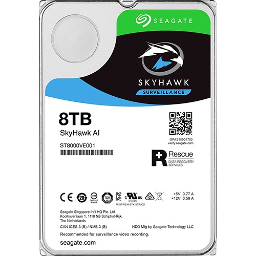 Seagate 8TB SkyHawk AI 3.5″ SATA HDD/ hard disk za video nadzor | ST8000VE001