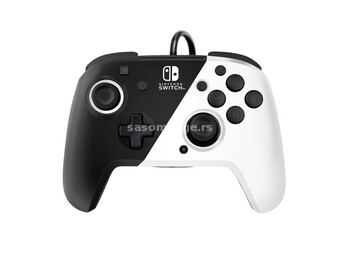 Nintendo Switch Faceoff Deluxe Controller + Audio - Black &amp; White