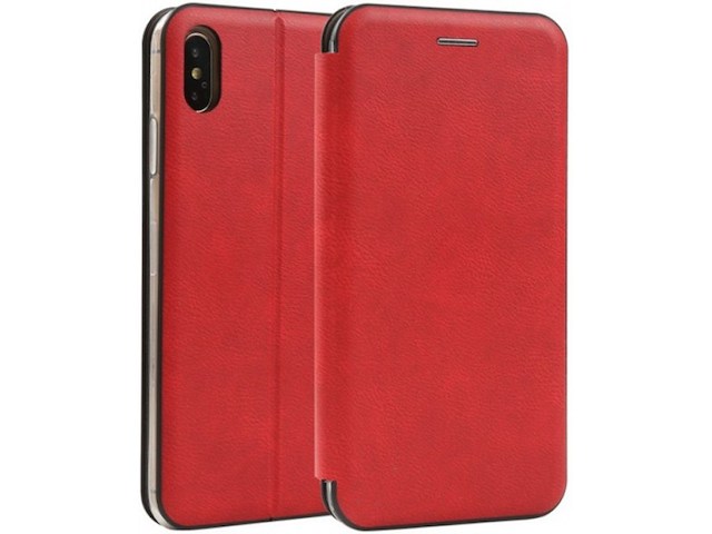 MCLF11-IPHONE 12 * Futrola Leather FLIP Red (249)