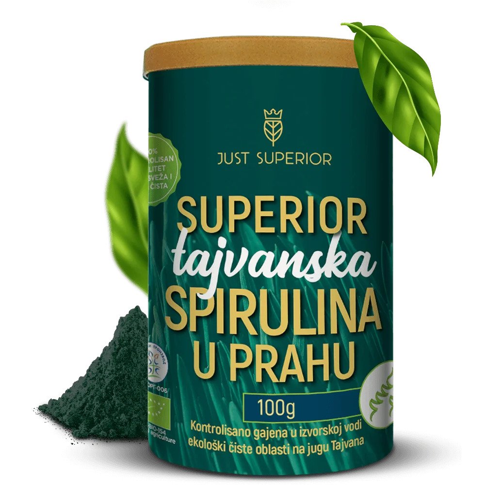 JUST SUPERIOR TAJVANSKA SPIRULINA U PRAHU 100G