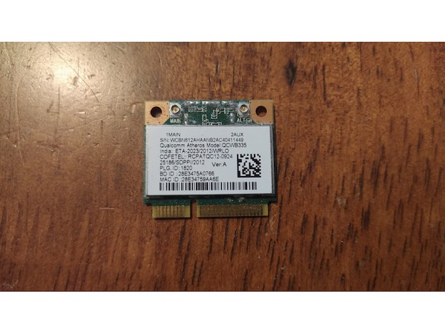 Wireless kartica QCWB335 , skinuta sa Acer E1-570