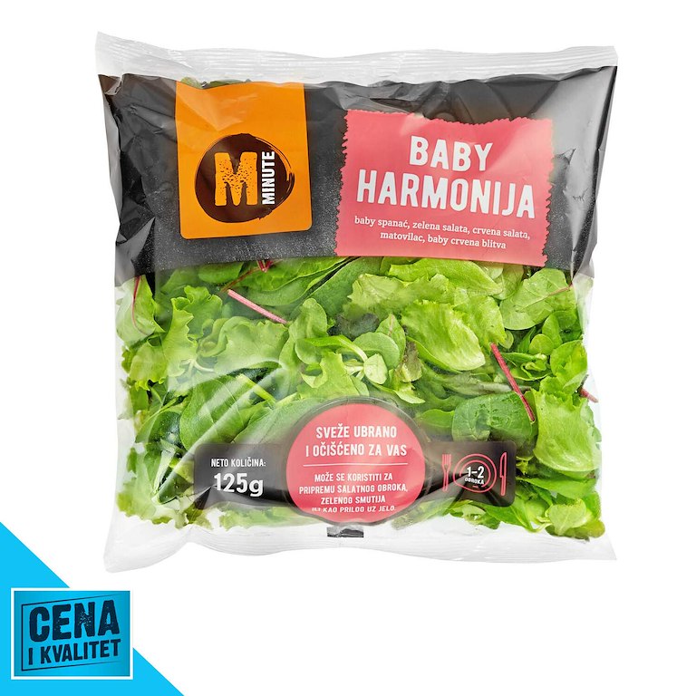 Minute baby harmonija 125g minute