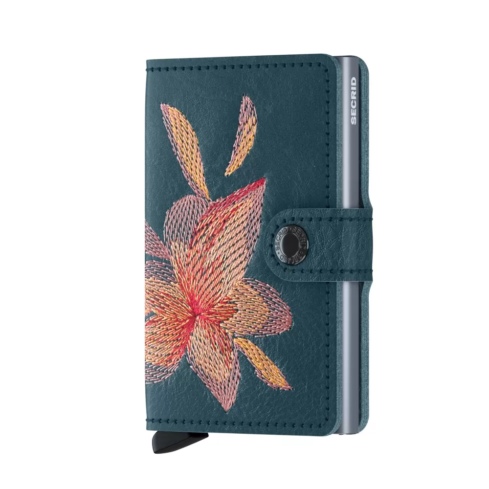 Secrid Novčanici Miniwallet Stitch Magnolia Petrolio