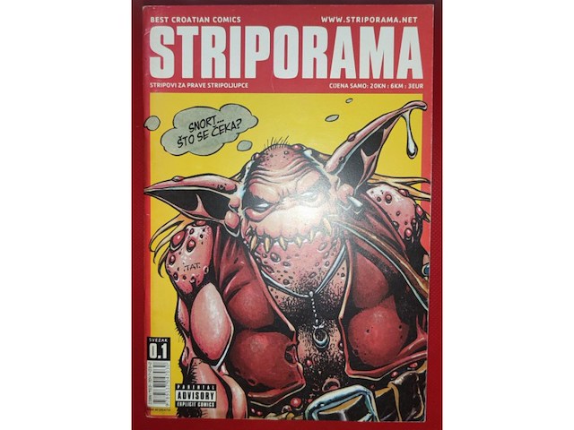 STRIPORAMA, No 0.1 Revija aurtorskih, eksplicitnih stri