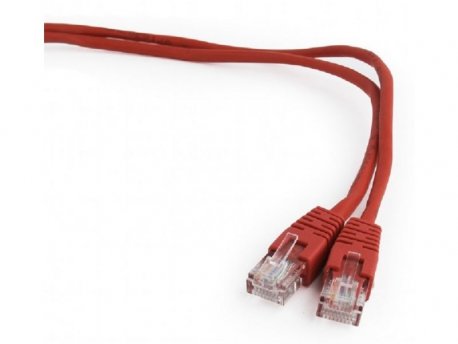 GEMBIRD UTP kabl CAT 5e sa konektorima, 1m, crveni (PP12-1M/R)