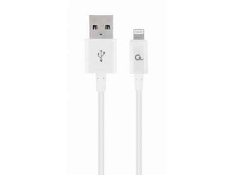 GEMBIRD USB 2.0 na 8-pinski kabl (Lightning konektor za iPhone, iPad), Beli, 1m (CC-USB2P-AMLM-1M-W)