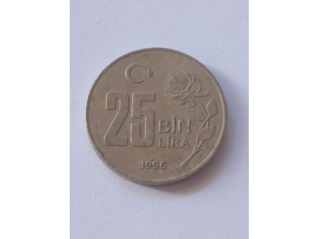 25 Bin Lira 1996.g - Turska -