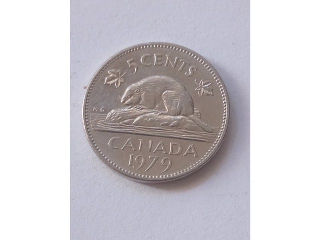 5 Cents 1979.g - Kanada - Životinja Dabar -