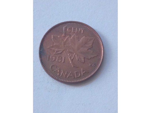 1 Cent 1981.g - Kanada -Kraljica  Elizabeta -