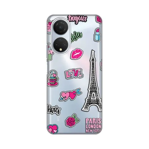 Silikonska futrola - maska print Skin za Huawei Honor X7 Love Paris