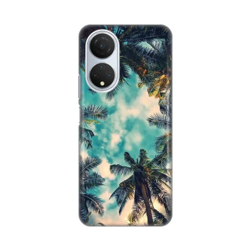 Silikonska futrola - maska print Skin za Huawei Honor X7 Palm tree