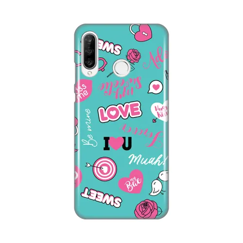 Silikonska futrola - maska print za Huawei P30 Lite Love