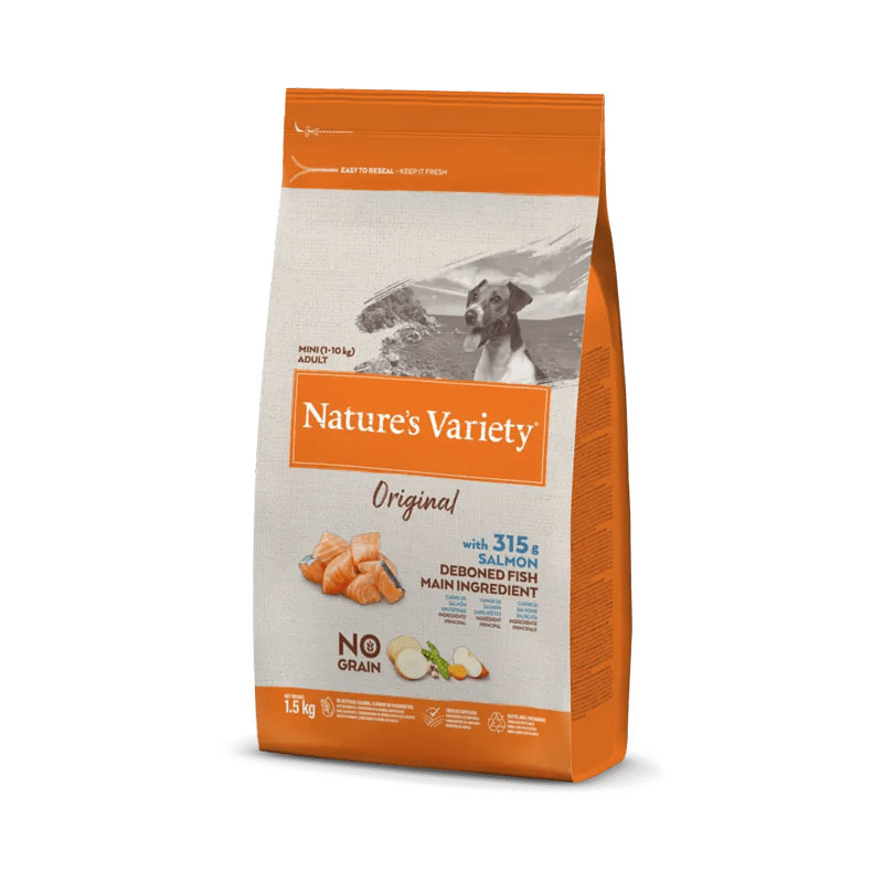 Nature's Variety original no grain losos mini adult 1.5kg