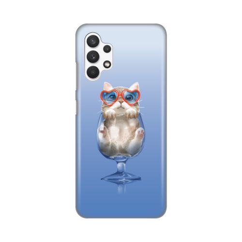 Silikonska futrola - maska print za Samsung A325 Galaxy A32 4G Funny Cat