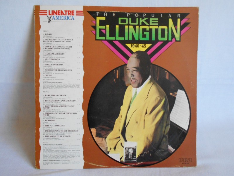 DUKE ELLINGTON!RETKI SNIMCI 1940.-1945.!ITALIJANSKO!5/5