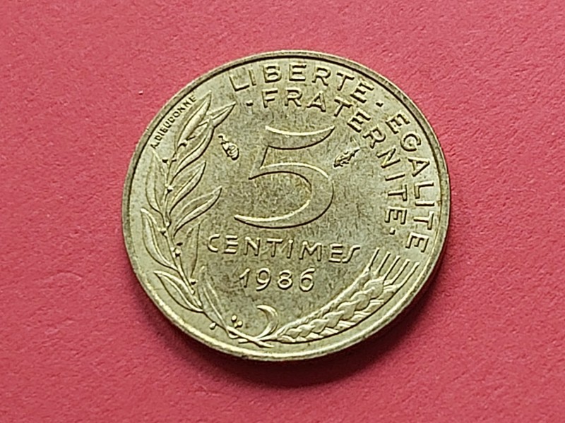 Francuska - 5 centimes 1986 god