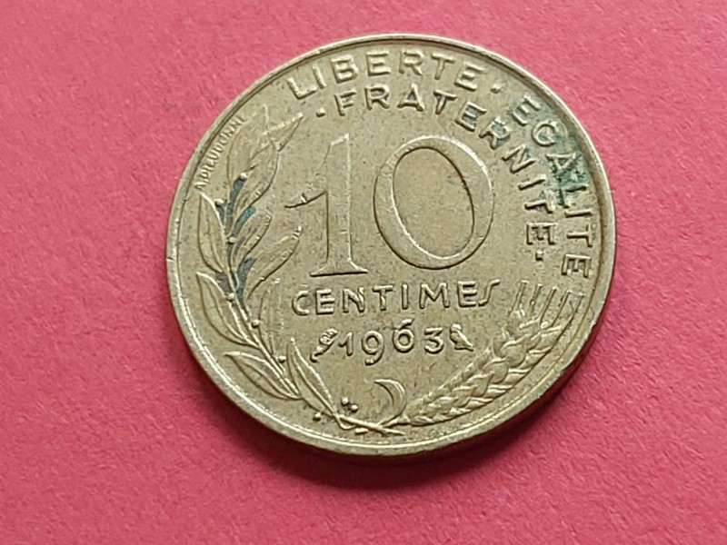 Francuska - 10 centimes 1963 god