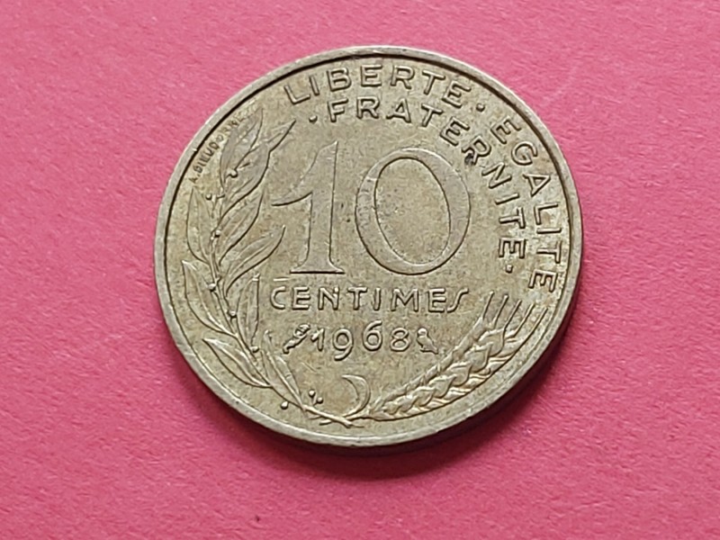 Francuska - 10 centimes 1968 god