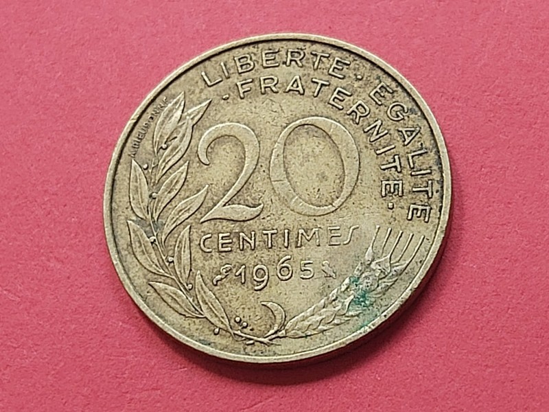 Francuska - 20 centimes 1965 god