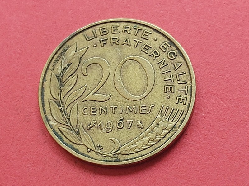 Francuska - 20 centimes 1967 god