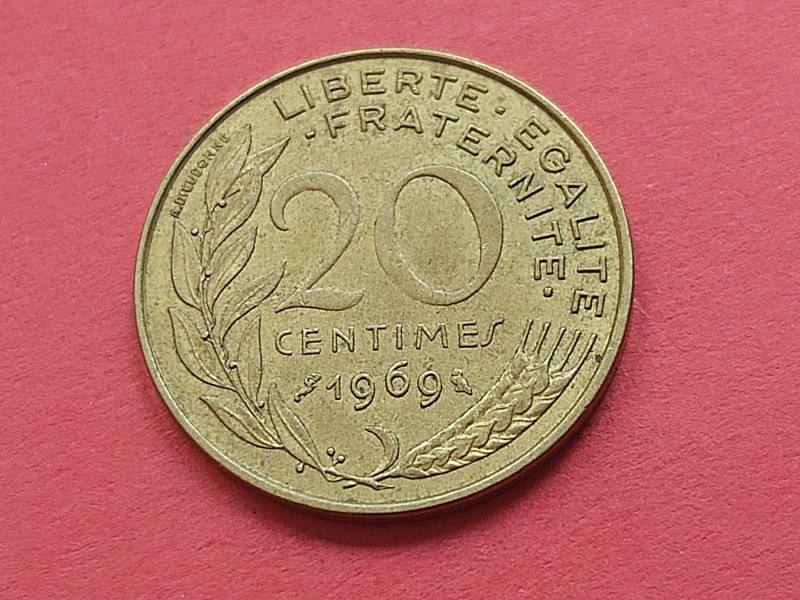 Francuska - 20 centimes 1969 god