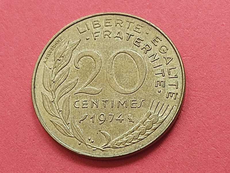 Francuska - 20 centimes 1974 god