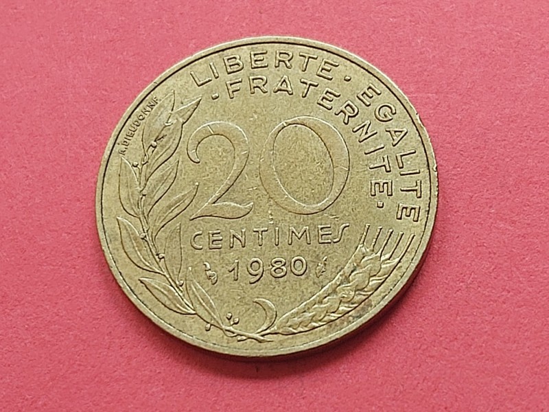 Francuska - 20 centimes 1980 god